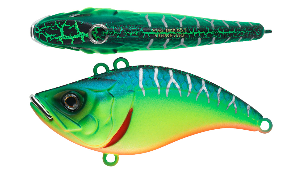 Воблер Раттлин Strike Pro Flap Jack 65, цвет: A223S-RP Pearl Mat Tiger ...