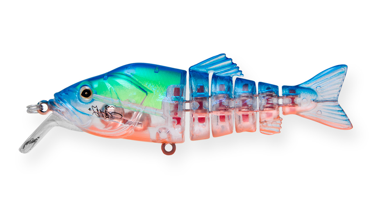 Воблер Многосоставной Strike Pro Flex Phantom 90, цвет: A137SY Lightning Blue, (EG-066A#A137SY)